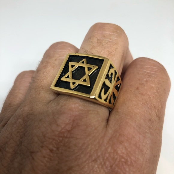 Nemesis Jewelry NYC | Jewelry | Vintage Golden Star Of David Ring ...
